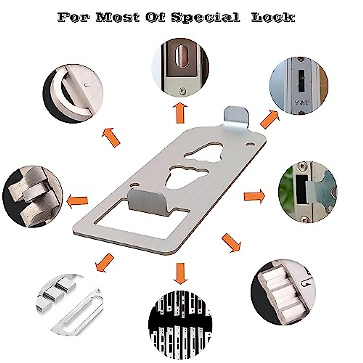Portable Door Locker by UNONOW, Travel Lock for Provide Extra Safety, Safety Locker in Housing, Apartment,Additional Safety Locker for Prevent Unauthorized Entry Into Hotel,Housing,Apartments.