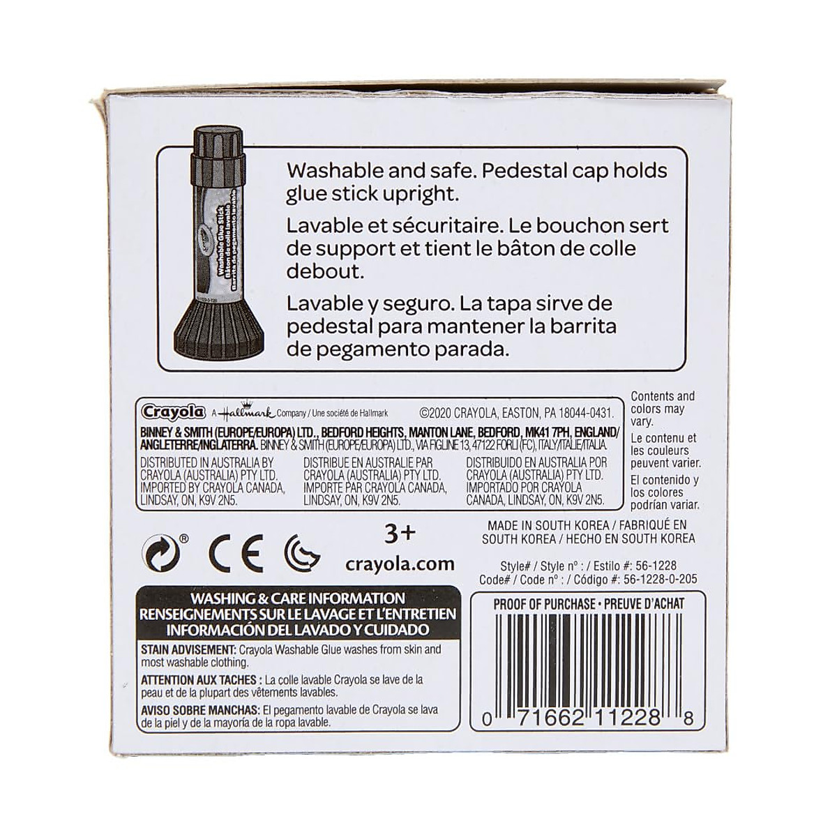 Crayola; Washable Glue Sticks; Art Tools; 12 ct.; Great for Classroom Projects