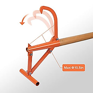 Timberjack Wood Log Lifter 49" Wood Handle , Steel Timberjack ,Heavy-Duty Steel Log Jack