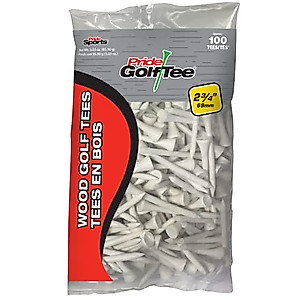 Pride Golf Tee, 2-3/4 inch Deluxe Tee , White