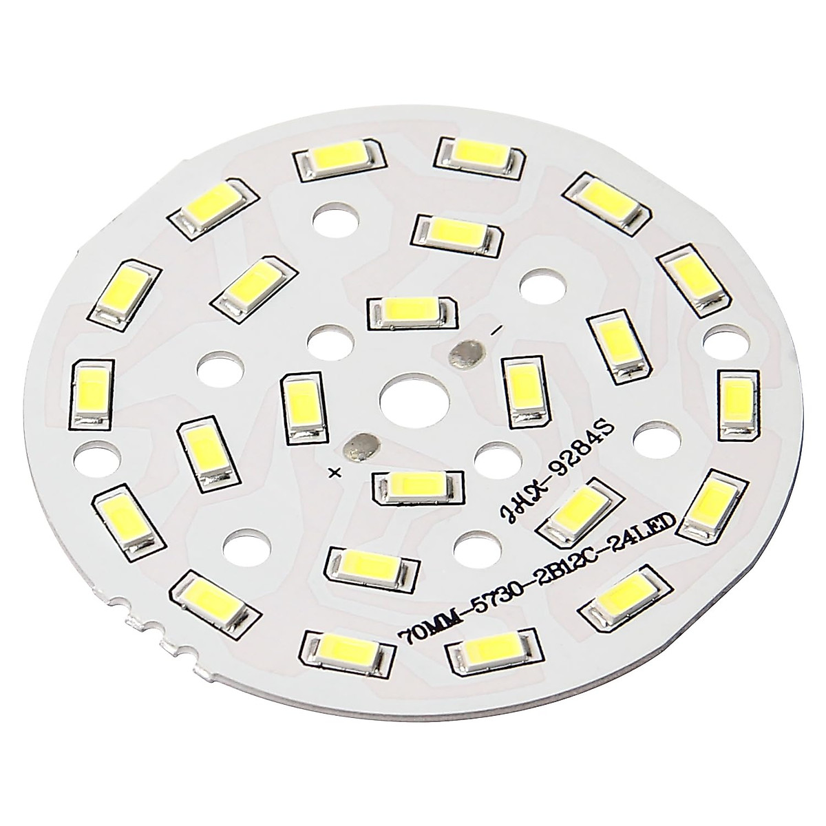 Bettomshin LED Chip Bulb, 300mA 12W Super Bright High Power 36-42V 6500K 5730 Aluminum LED Bulb 70mm Dia for Floodlight Lamp