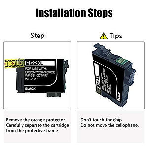 NoahArk 3 Packs 252XL Remanufactured Ink Cartridge Replacement for Epson T252XL 252 XL for Workforce WF-3630 WF-3640 WF-7610 WF-7620 WF-7110 WF-3620 WF-7210 WF-7710 WF-7720 Printer (1C/1M/1Y)