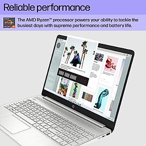 HP 15.6" HD Busienss Laptop Newest, 6-core AMD Ryzen 5 5500U(up to 4.0GHz), 8GB RAM, 256GB SSD, USB-A&C, WiFi, Fast Charge, Windows 11 + GM Accessory, Silver