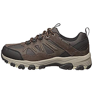 Skechers Men's Selmen-Enago Trail Oxford Hiking Shoe, Chocolate, 13 Extra Wide US