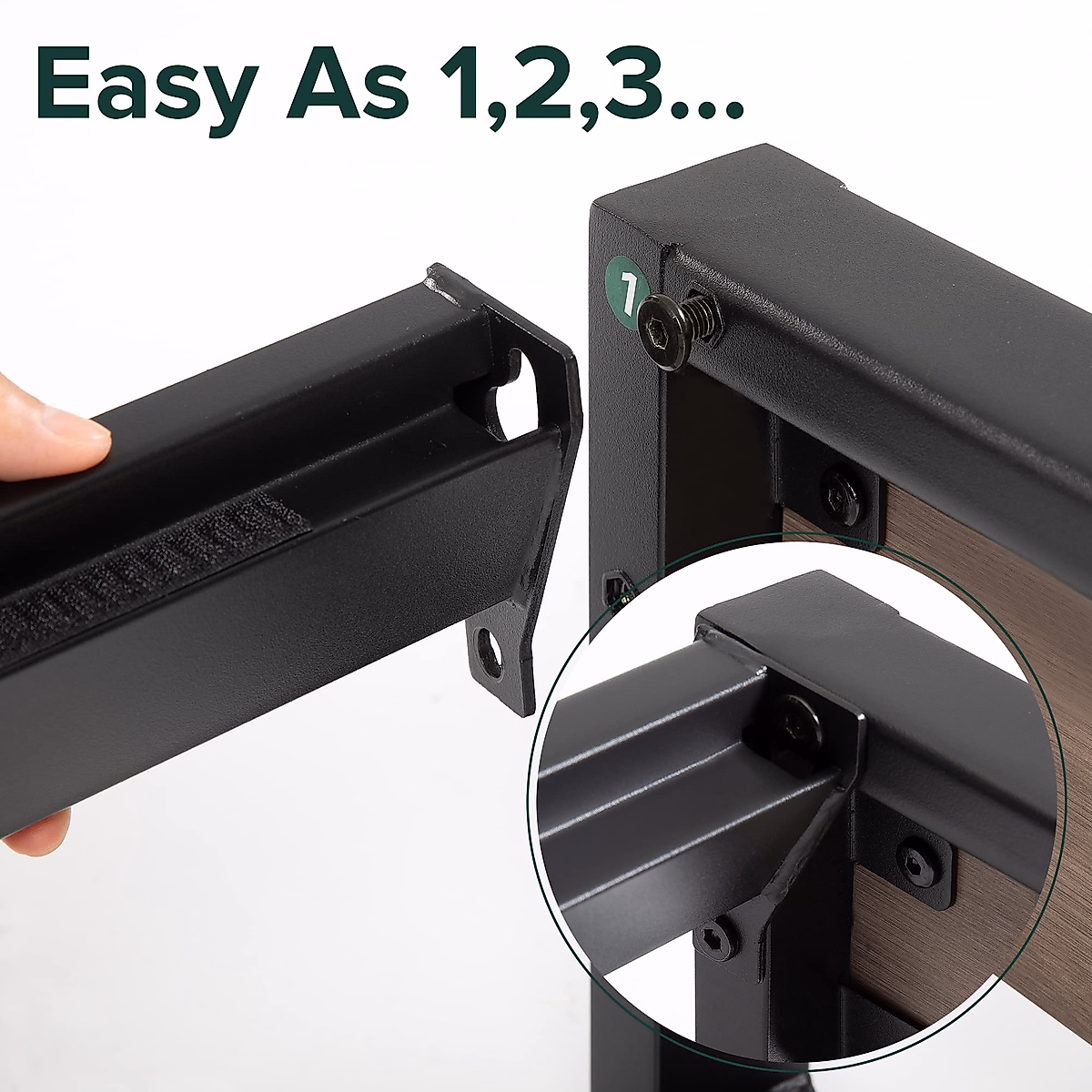 ZINUS GOOD DESIGN Award Winner Suzanne 6 Inch Bamboo and Metal Platforma Bed Frame, No Box Spring Needed, Wood Slat Support, Grey Wash, Twin