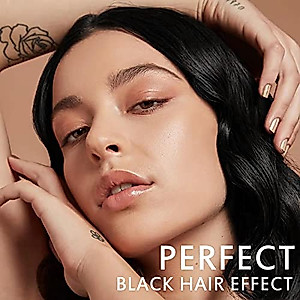 Hair Dye Shampoo 3 in 1, Black Hair Dye 13.5 FL Oz, Black Hair Shampoo, Semi-Permanent Black Hair Dye Shampoo, 100% Gray Hair Coverage, Effect in 5 Minutes, Lasts 30 Days Hair Color Shampoo (black)