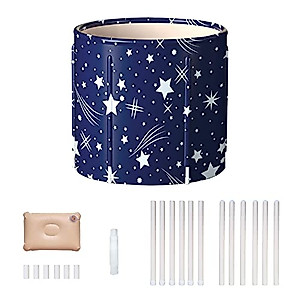 HotMax Portable Foldable Bathtub for Adult, Hot Bath Tub for Women, Freestanding Collapsible Home SPA Bath Tub, Soaking Tub with Cushion