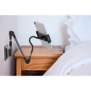 BEATYLIFE Portable Electronic Device Mount, Black, 33.4 inch, Aluminum Alloy Tubes, PVC, Compatible with iPhone 13, 12 Mini, Pro, 11 Pro Max, XS Max, XR, X, Samsung S20, S10
