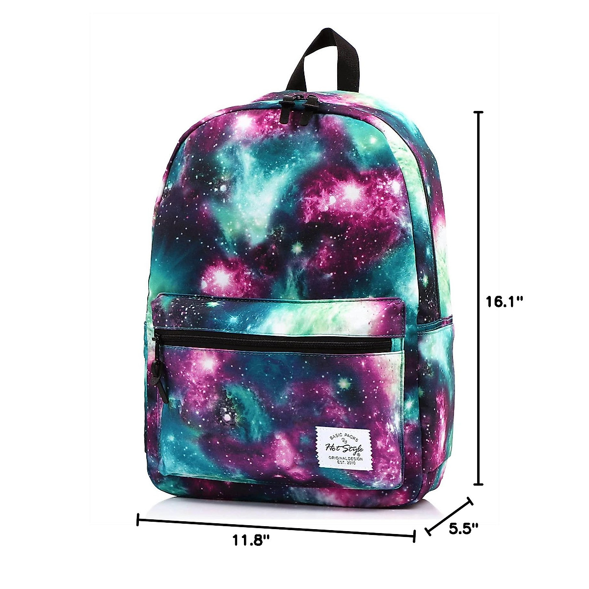 HotStyle TRENDYMAX Galaxy Backpack for School Girls, Boys & Kids, Green