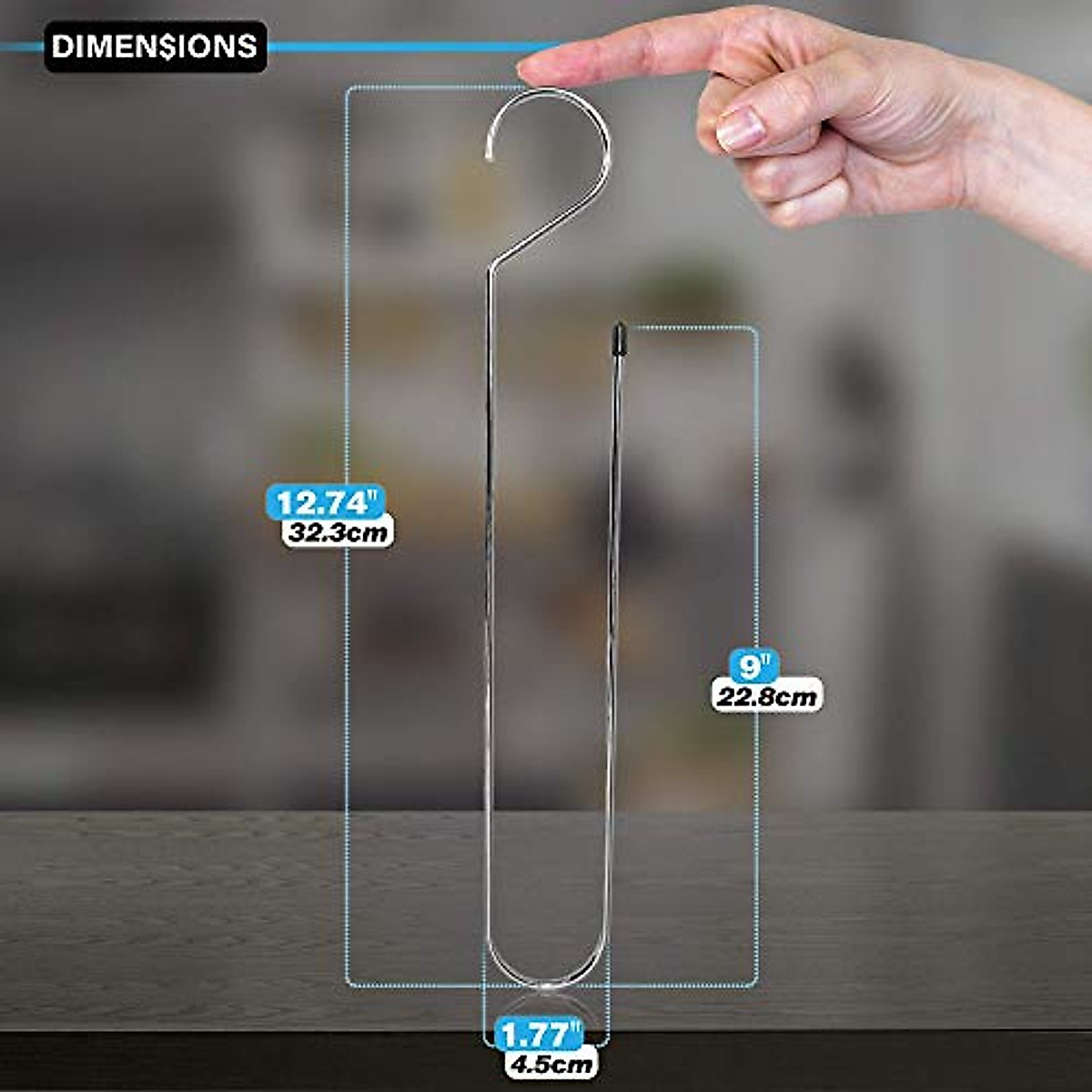 Bra Hanger - GYRLIE Cup Bra Hanger for Closet Organizer - Space Saving for 25+ Bras - Any Cup Size - Easy On/Off - Anti-Rust Hangers for Drying in Laundry Room or Bathroom and Closet Storage