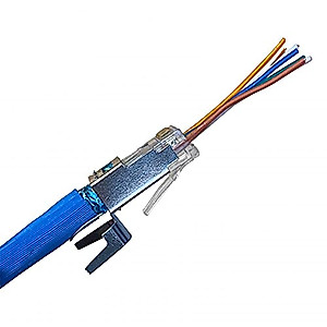 Klein Tools VDV826-705 Modular Data Plug for CAT6A Shielded Cable and Larger Diameter CAT6 Indoor or Outdoor Ethernet Cable, 50-Pack