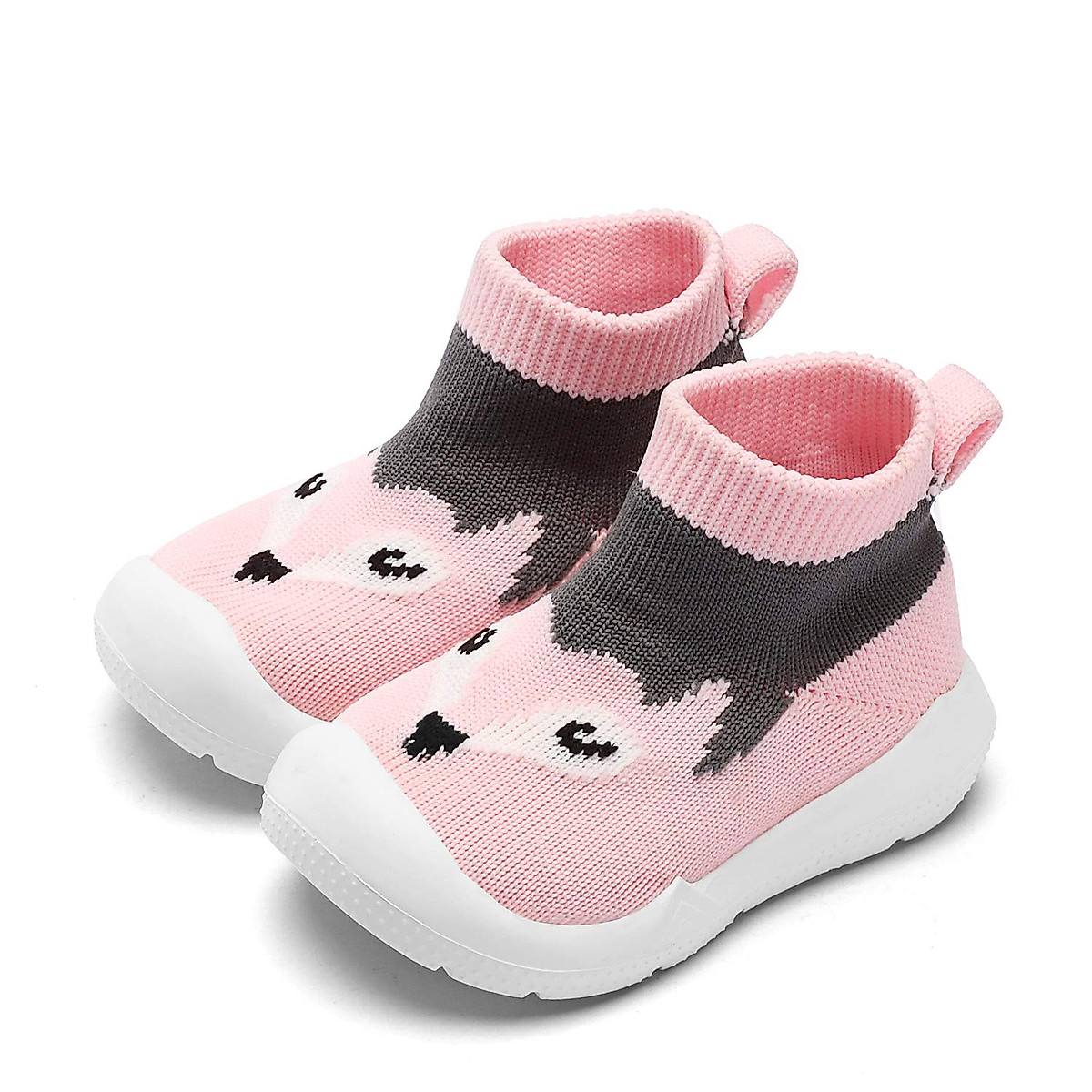 Engtoy Baby Shoes Baby Sock Shoes Baby Walking Shoes Infant Non-Slip Breathable Slippers with Soft Rubber Sole Baby Boys Girls Slip On Sneakers