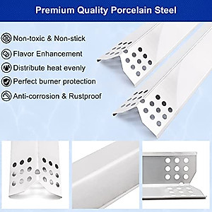 Aibabcue Grill Replacement Parts for Nexgrill 720-0830H, 720-0830A, Kenmore 720-0830A Grill Model, Stainless Steel Heat Shield Plate Tent, Grill Burner, Igniter for Nexgrill Gas Grill 720-0830h