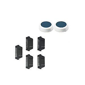 5 Pcs Wide Replacement Thermicon Refill Tips + 2 Small Buffer Refills for Nono Hair Removal Epilator 8800 MINI Pro 3 and Pro 5