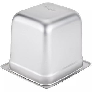 CTrowelpro 4 Pcs 1/6 Size Stainless Steel Hotel Pans, 6 Inch Deep, Anti-Jam Steam Table Pan, Restaurant Buffet Trays for Catering Storage Metal Food Pan