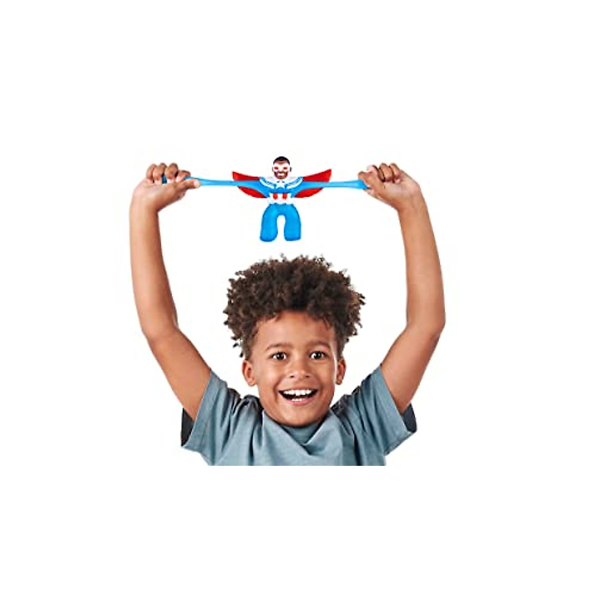 Heroes of Goo Jit Zu Marvel 6 Pack | 6 Amazon Exclusive Marvel Heroes | 4.5" Tall Action Figures | Spider-Man, Hulk, Captain America-Sam Wilson, Black Panther, Black Widow, and Iron Man