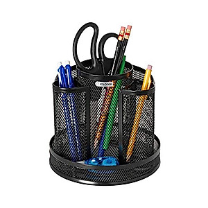 Rolodex Mesh Collection Spinning Desk Sorter, Black (1773083)