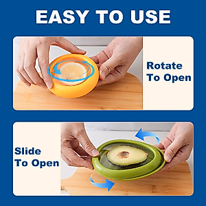 Silicone Fruit Storage Box, 4PC Reusable Storage Containers for Tomatoes, Avocados, Onions, Lemons, and Potatoes, Fruit and Vegetable Storage Box to Keep Fresh