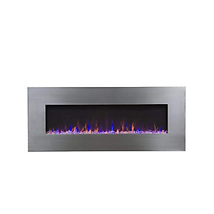 Touchstone 80024 50" Stainless, Electric Fireplace with Bluetooth Speaker – AudioFlare
