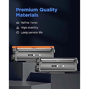 Timink TN660 Compatible Toner Cartridge Replacement for Brother TN660 TN-660 TN 660 TN630, Compatible with HL-L2300D HL-L2380DW HL-L2320D DCP-L2540DW MFC-L2700DW MFC-L2685DW Printer (2 Black Toner)