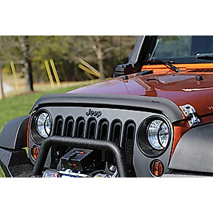 Rugged Ridge | Hood Bug Deflector, Matte Black | 11348.02 | Fits 2007-2018 Jeep Wrangler JK/JKU