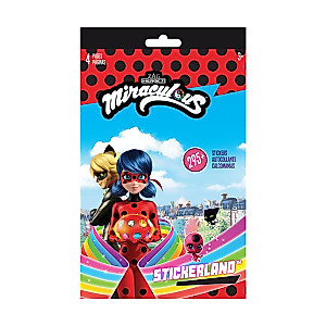 Miraculous Ladybug and Cat Noir - Activity Bundle - Miraculous Ladybug Stickers, Miraculous Ladybug Raised Stickers, 2-Sided Door Hanger