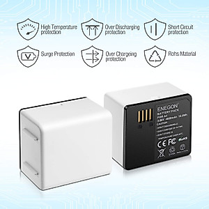 ENEGON Rechargeable Li-ion Battery(2 Pack) and Smart LED Dual Charger Kit ONLY for Arlo Ultra 2, Arlo Pro 3 Camera (VMA5400), NOT Compatible with Arlo Pro/Pro 2, Arlo Go