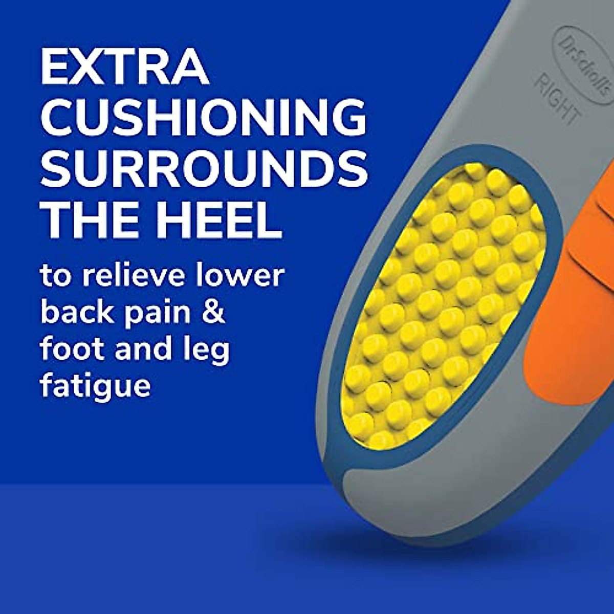 Dr. Scholl's Heavy Duty Support Pain Relief Orthotics, Designed for Men over 200lbs with Technology to Distribute Weight and Absorb Shock with Every Step (for Men's 8-14)