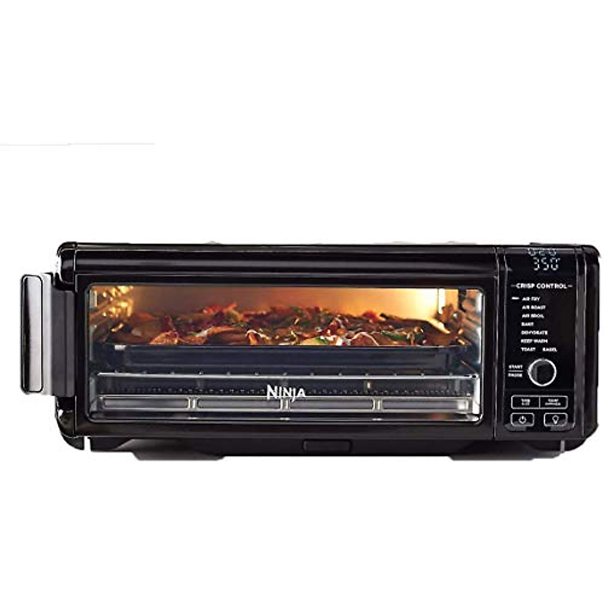 Ninja SP101 Foodi 8-in-1 Air Fry Large Toaster Oven Flip-Away for Storage Dehydrate Keep Warm 1800w XL Capacity (Renewed) BLACK