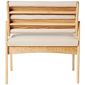 Wooden Mallet DWBA3-1 Valley Bariatric Guest Chair, Light Oak/Cream