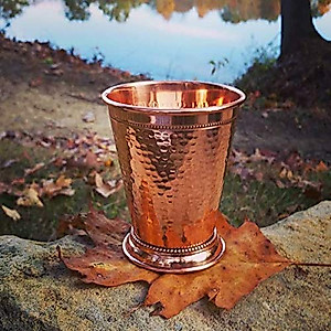 Prince of Scots Hammered Copper 12 Ounce Mint Julep Cup ~ Gift Boxed