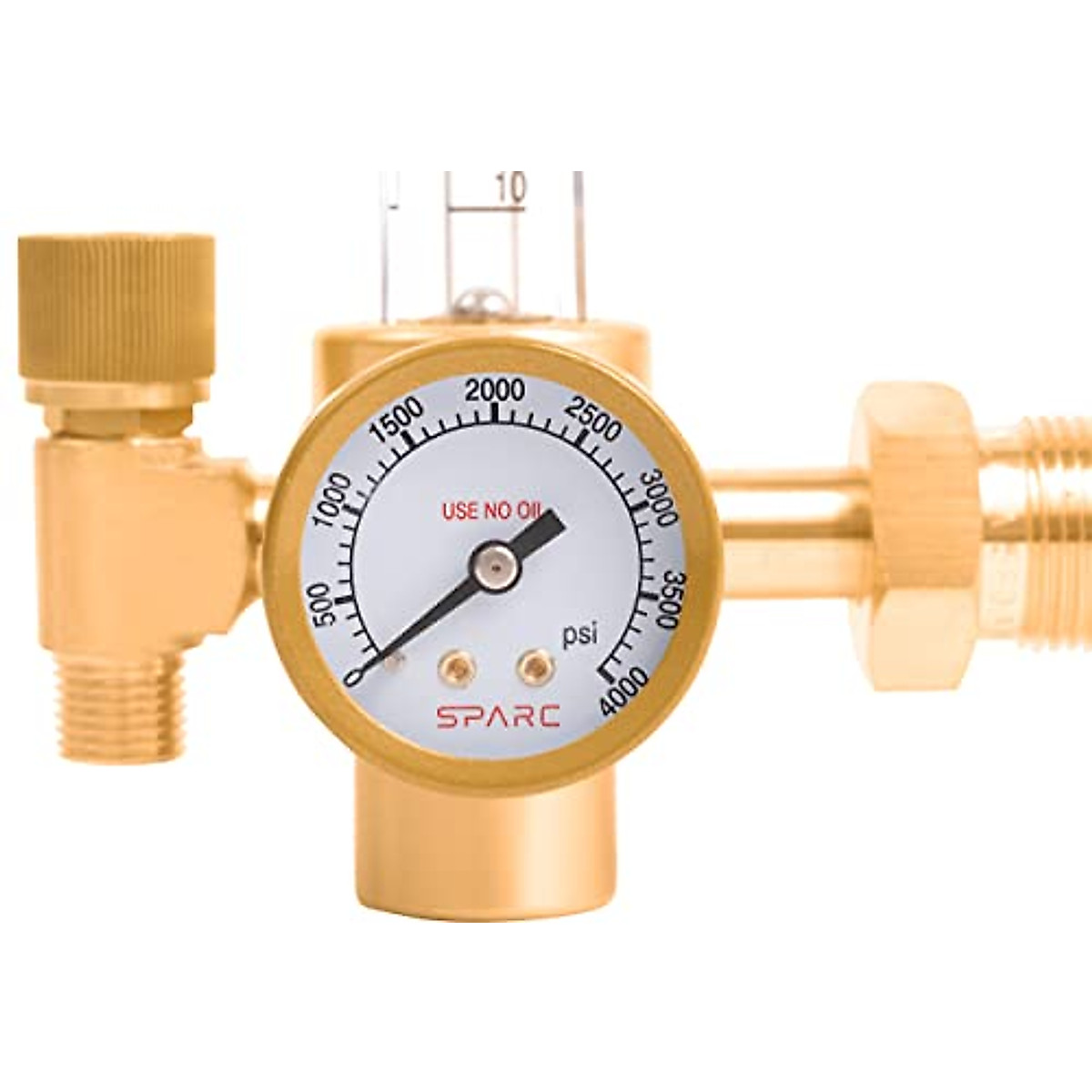 SPARC Argon CO2 Flowmeter + Regulator MIG TIG 0-60CFH CGA580 Inlet 2YR USA WARRANTY
