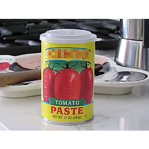 Smarter-Seal, Food Can Lids/Covers, 8-Pack, Clear Color, 4 Small Lids & 4 Large Lids - Fits Most Sizes