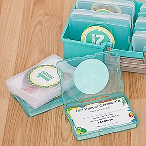 IRIS Baby's First Year Photo Keeper, 1 Pack, Baby Blue