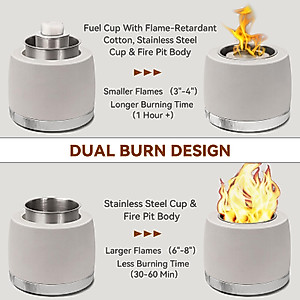 Orimit Tabletop Fire Pit Bowl with 3 Extendable Roasting Sticks, Portable Table Top Smores Maker, Personal Mini Fireplace for Indoor and Outdoor Use