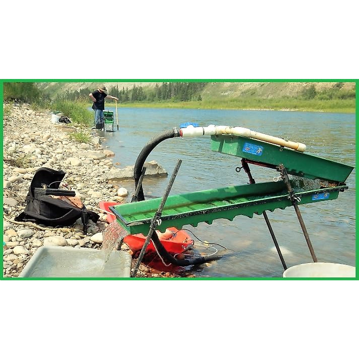 Geo HighBanker, Gold Mining Sluice, Gold Equipment Green
