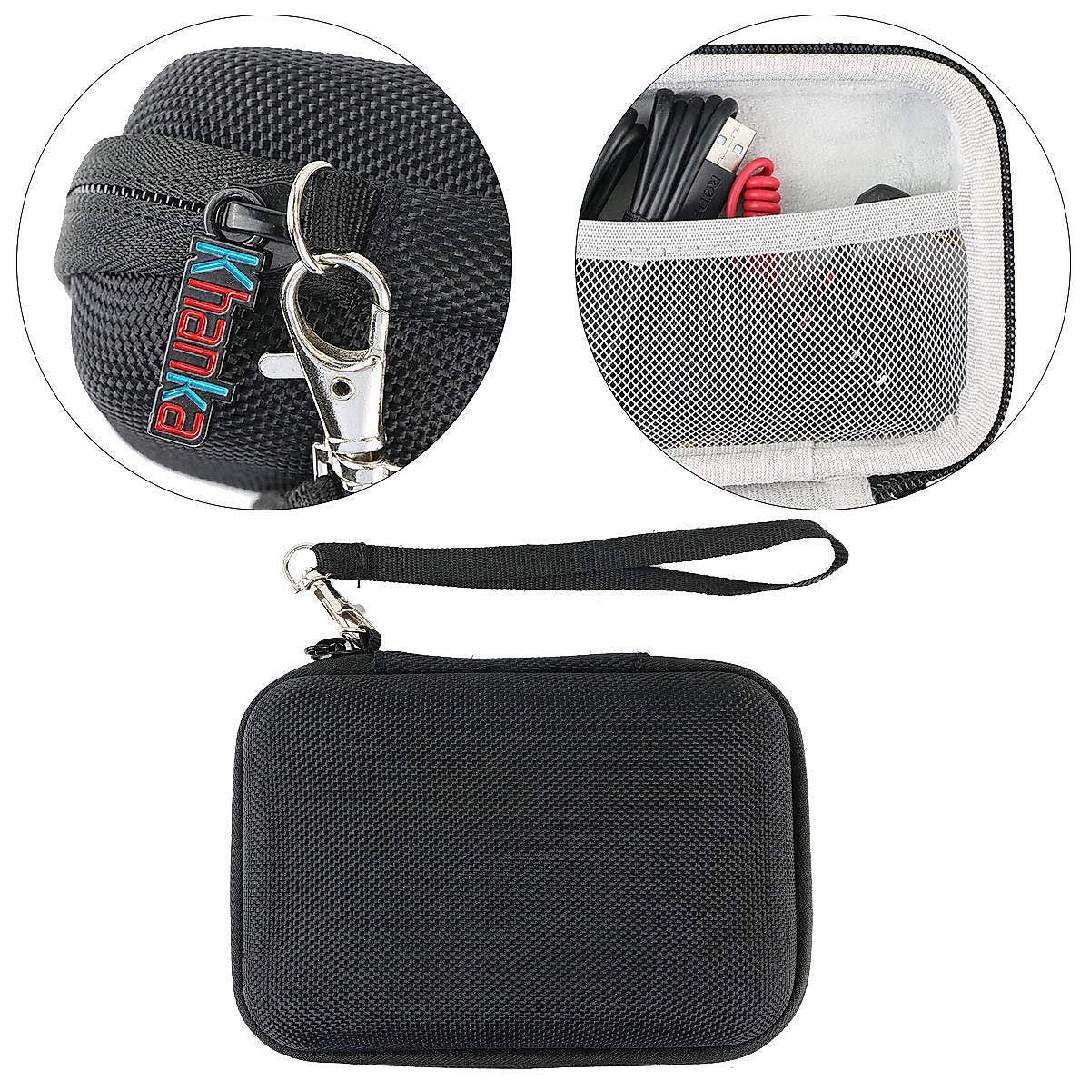 khanka Hard Travel Case Replacement for Rode Wireless GO II Single/GO Dual Channel Compact Digital Wireless Microphone System (Rode GO)/ME Clip-on Wireless Microphone System