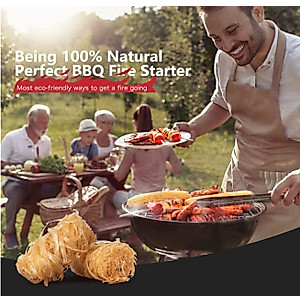 J&R Outdoor 50pc Fire Starter Pack, Extended Burn time FireStarters for Indoor and Outdoor uses, FireStarters for Fireplace, Campfires, Grilling, Wood Stoves, No Odor and Water Resistant