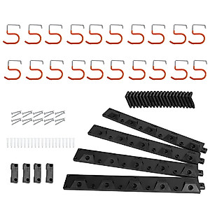 Milltrip Garage Organizer, 64in Garage Storage System Wall‑Mounted Garage Organizer Garden Tool Organizer Hanger for Home