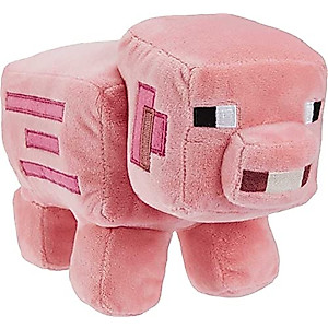 Mattel Minecraft Basic Plush Character Soft Dolls, Video Game-Inspired Collectible Toy Gifts for Kids & Fans Ages 3 Years Old & Up