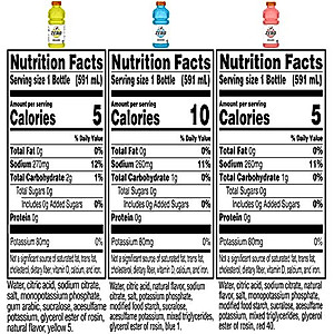 Gatorade Zero Sugar Thirst Quencher, Cool Blue Variety Pack, 20 Fl Oz (Pack of 12)