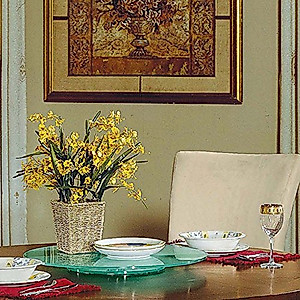 Steve Silver Avenue Frosted Tempered Glass Lazy Susan