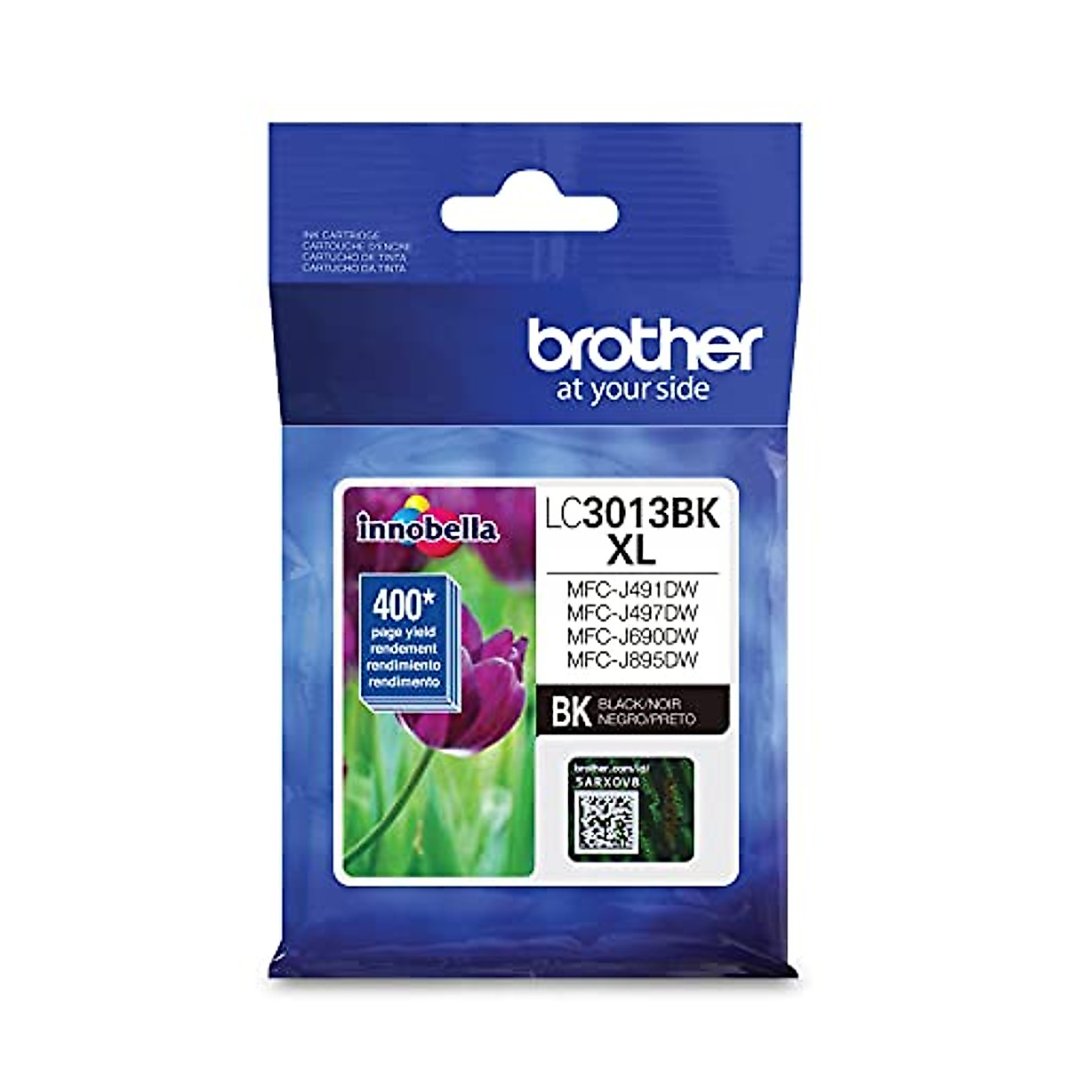 Brother Printer LC3013BKS Single Pack Cartridge Yield Up to 400 Pages LC3013 Ink Black