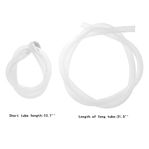 Geynutaly Sink Soap Dispenser Extension Tube Kit 45Inch with Check Valve, No Need to Fill The Little Bottle Again