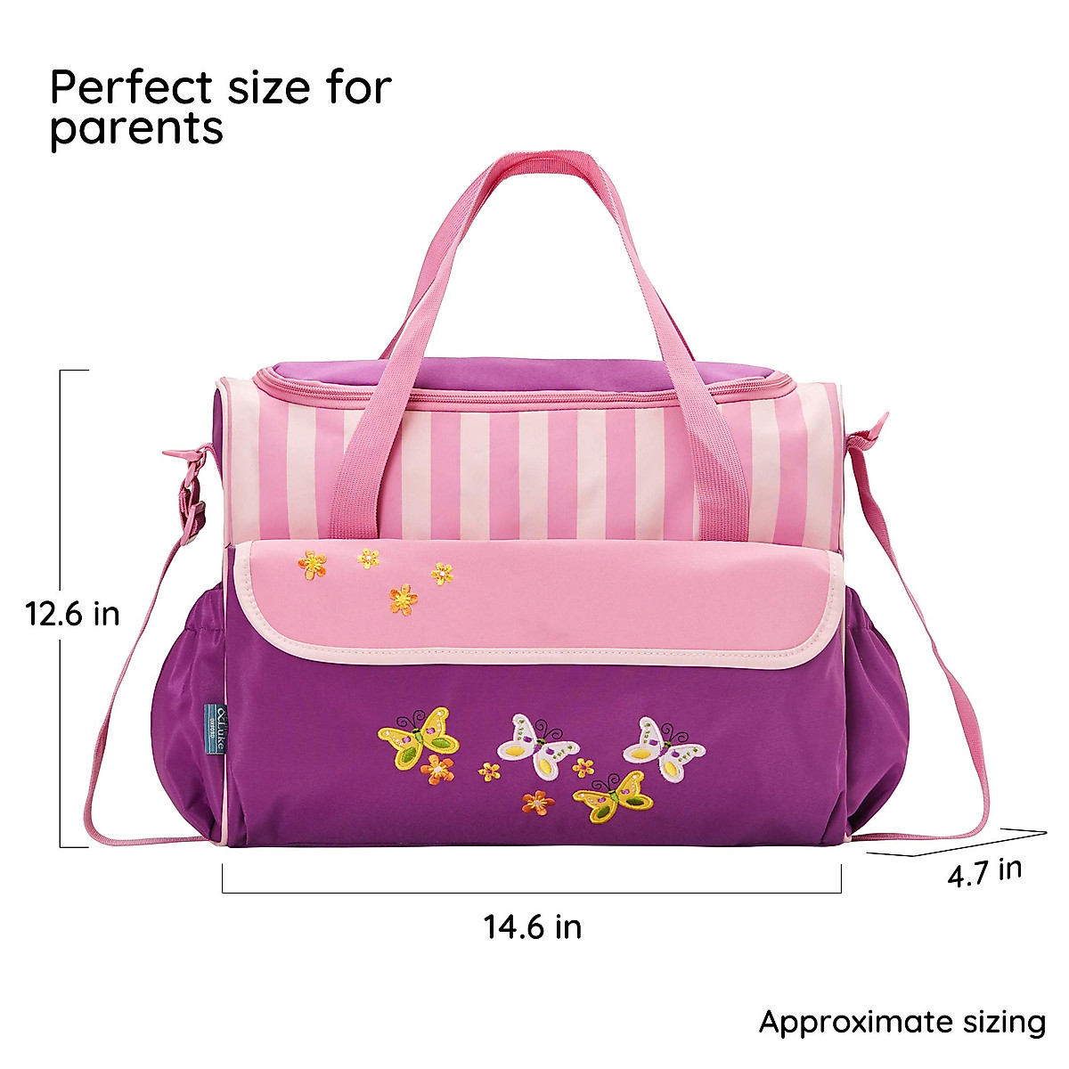 SoHo Animals Diaper Tote Bag 10Pc Value, Tigers