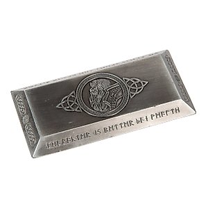 The Broken Token Prop Coins - 1 Silver Large Antique Dwarven Bar, Fantasy Novelty and Replica Trade Bars