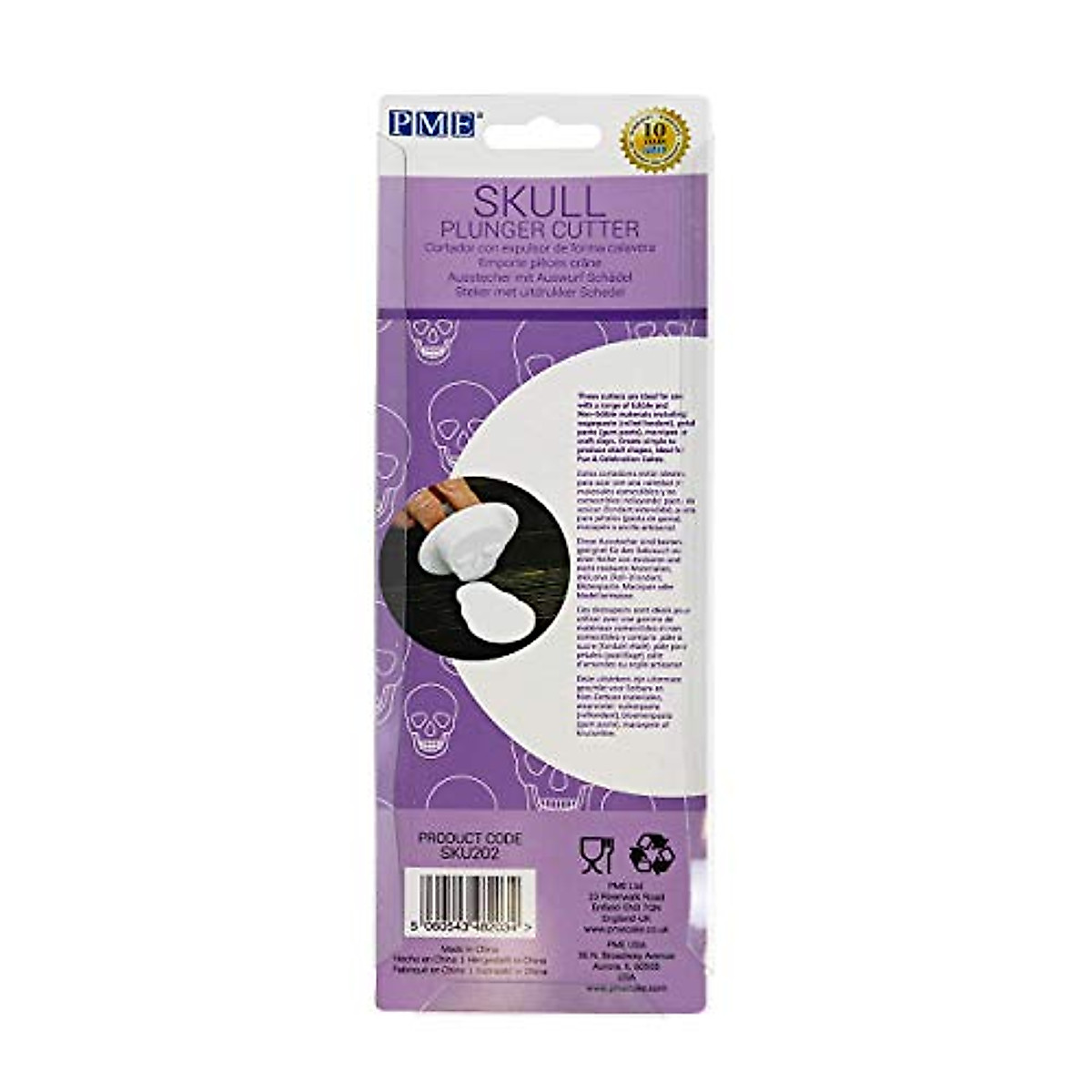 PME SKU202 Novelty Plunger Cutters-Skull Set of 3