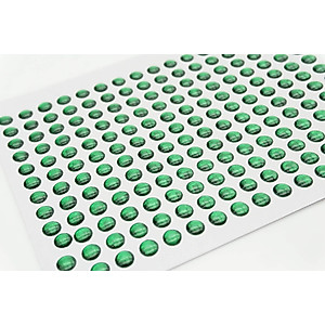 HTHYLURE Fishing Lure Eye 3D Soft Solid Green Eye Fishing Eyes Holographic Lure Eyes Making Fly Tying Fake Fish Eyes DIY Lifelike Realistic Artificial Holographic Fake Eyes All Green 5MM-500pcs