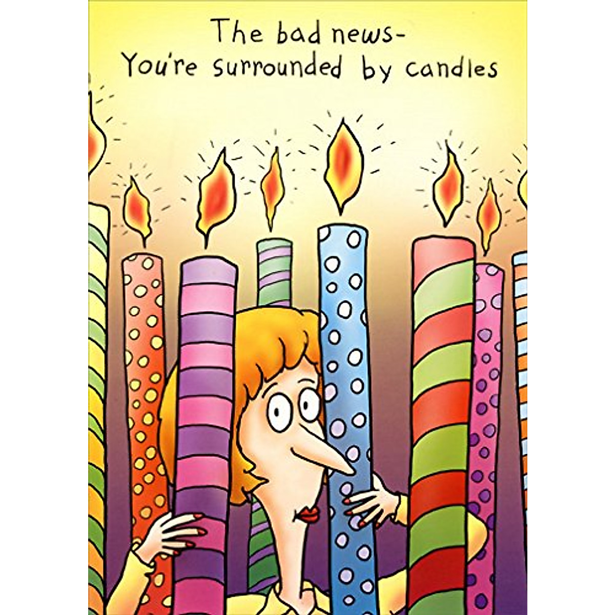 Surrounded by Candles - Oatmeal Studios Funny Birthday Card