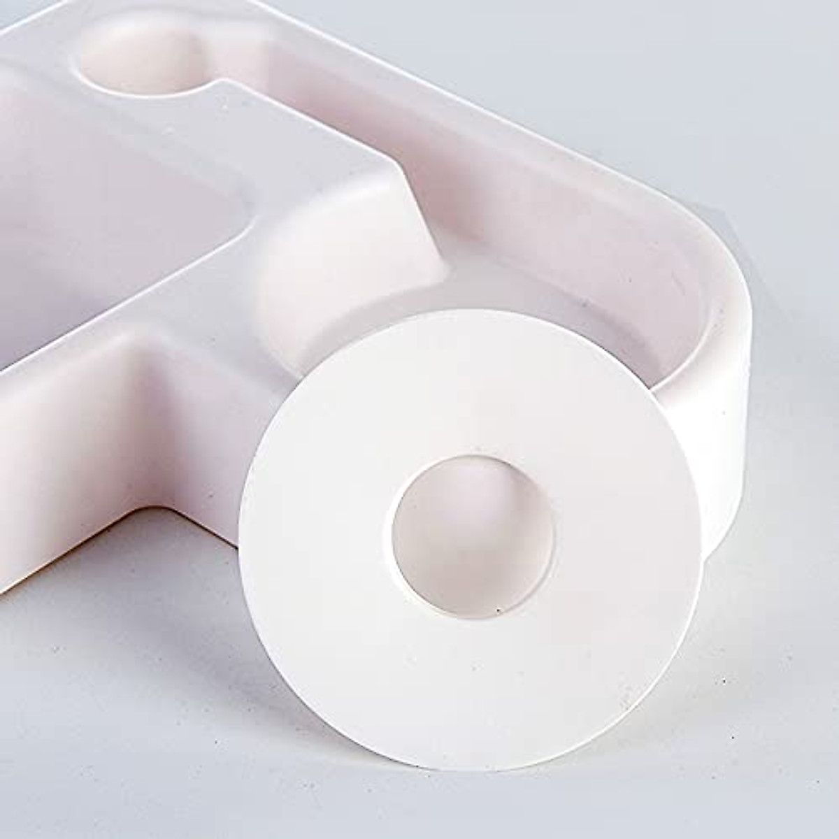 Bibabala Automatic Pet Feeder and Water Dispenser, 2 in 1 Feeder Bowl with Water Bottle Detachable, Fit for Small Dogs and Cats Kitten Puppy Rabbit Bunny(White)